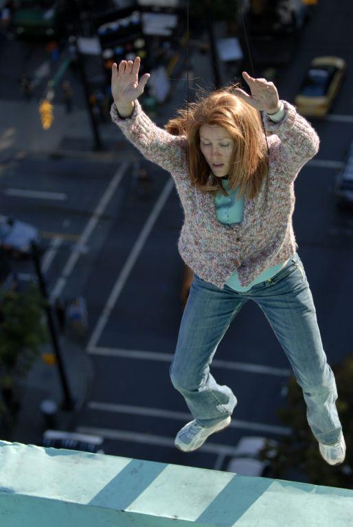 bionic woman jumping